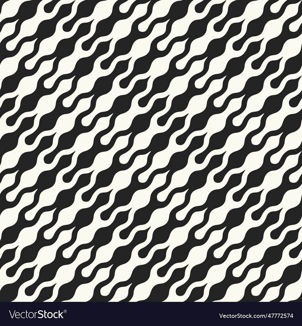 Monochrome Diagonal Ornate Grid Pattern Royalty Free Vector