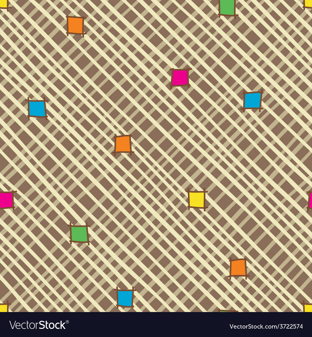 Seamless checkered pattern Royalty Free Vector Image