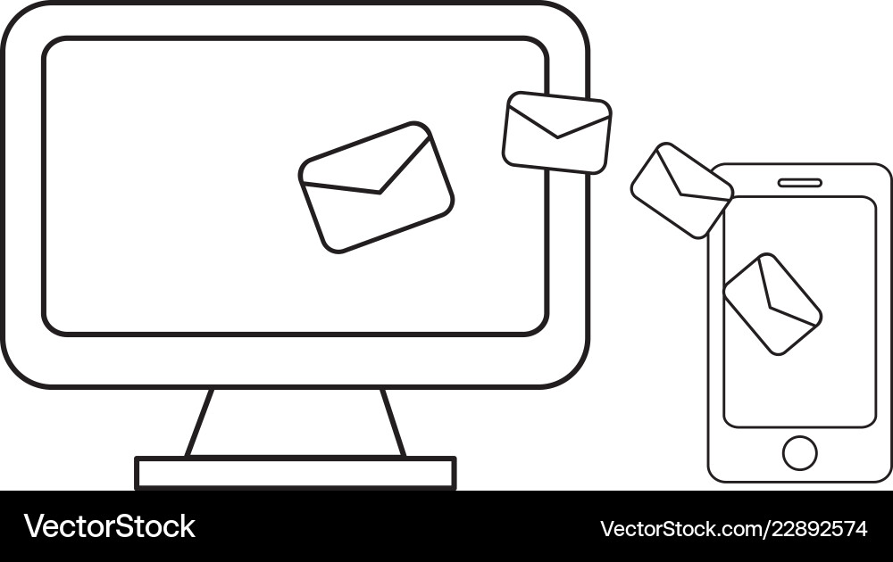Technology smartphone cartoon Royalty Free Vector Image