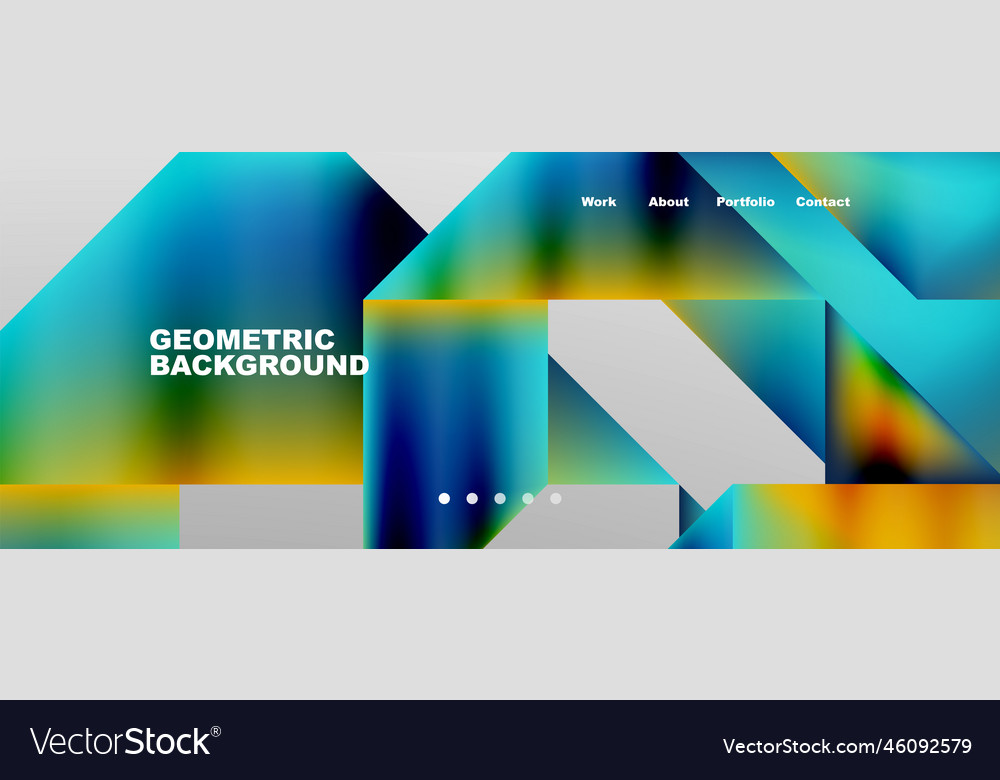 Dynamic lines triangles rectangles geometric Vector Image
