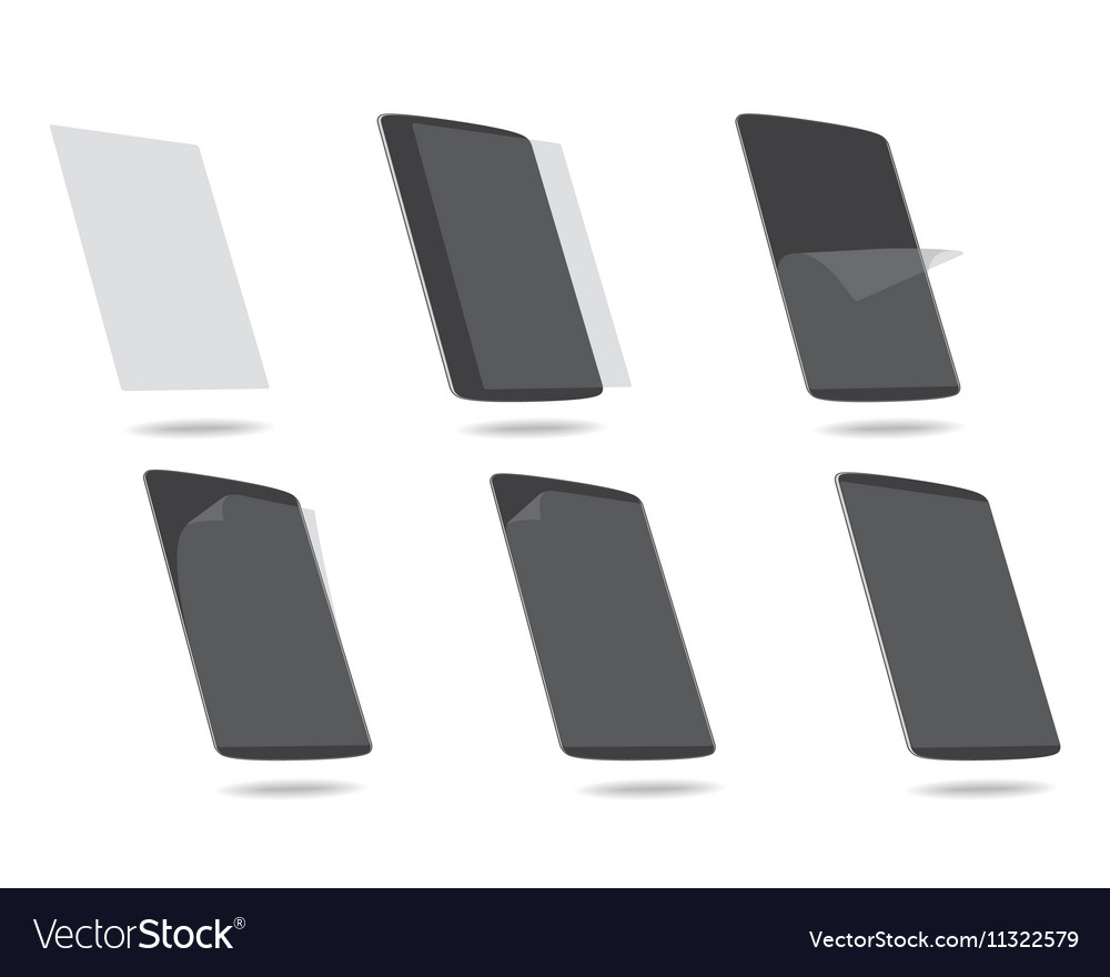 Screen protector tablet computer Royalty Free Vector Image