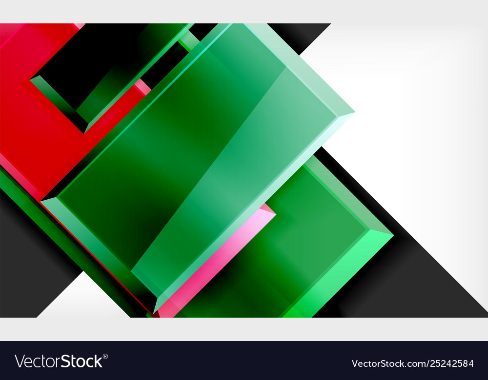 Colorful square and rectangle blocks background Vector Image