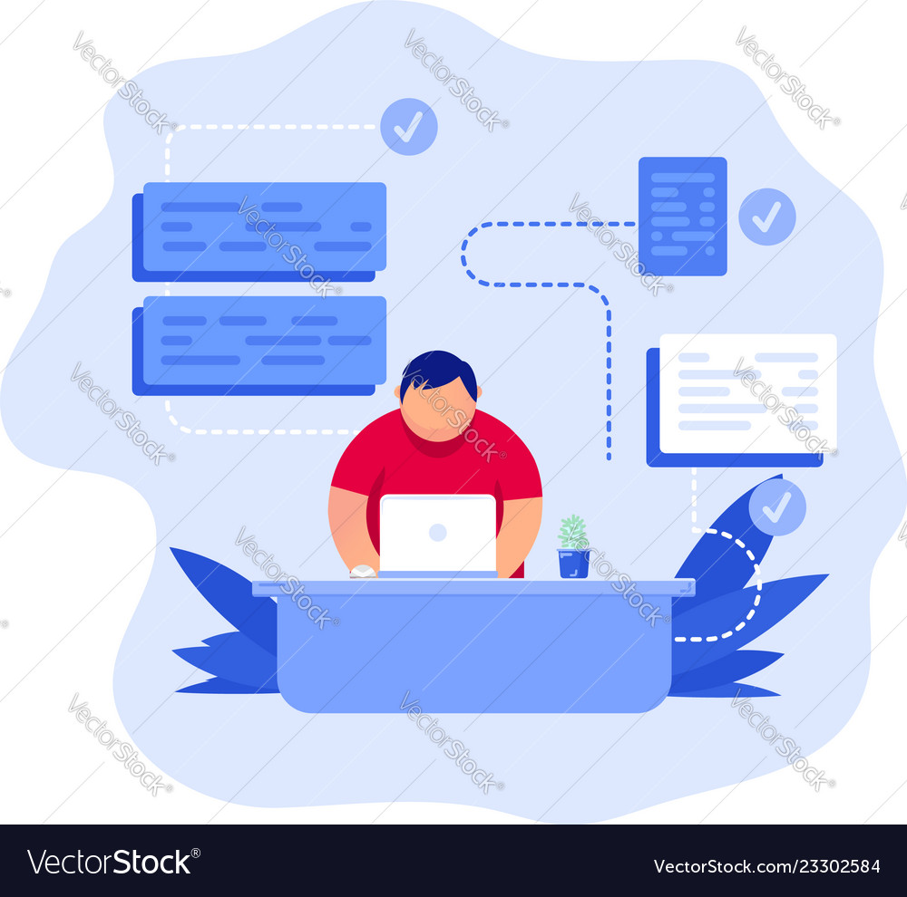 Software Development And Programming Program Code Vector Image