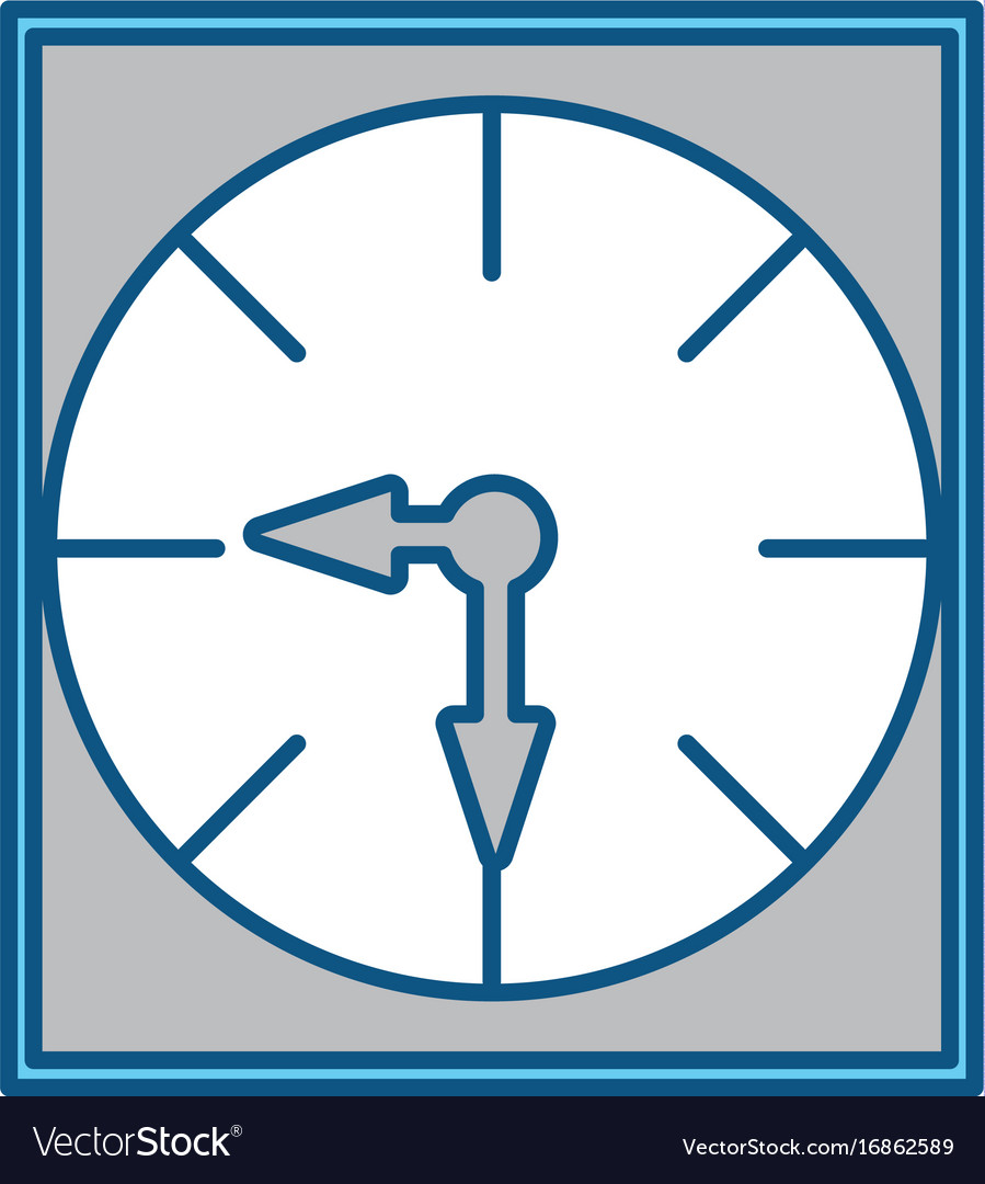 Clock time isolated Royalty Free Vector Image - VectorStock