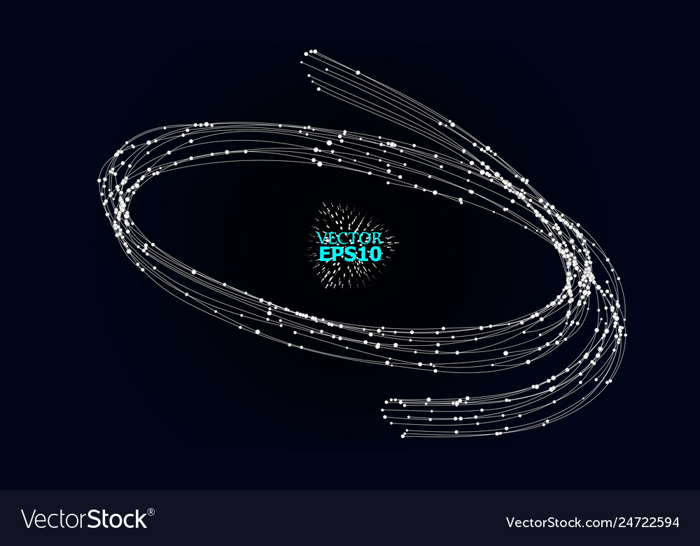 Abstract background with dots array and lines Vector Image