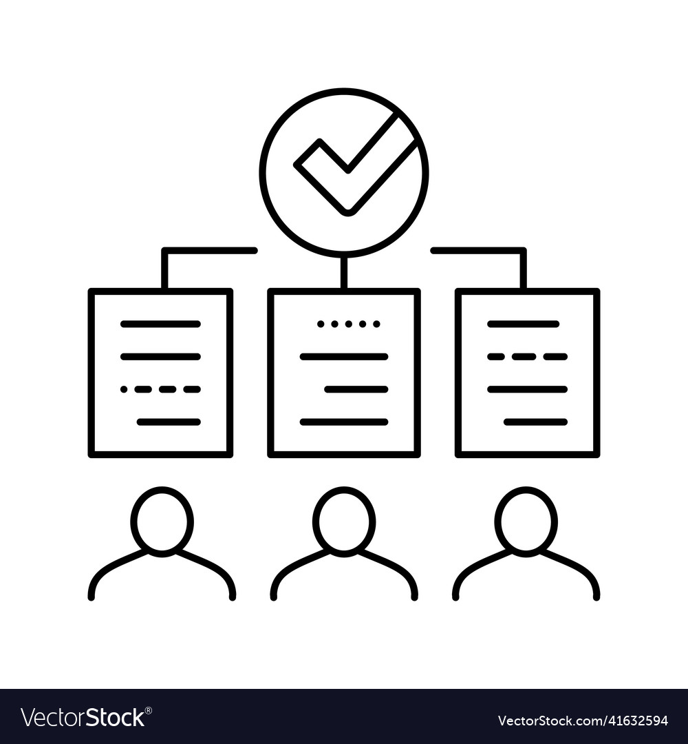 Three way matching line icon Royalty Free Vector Image Three way matching line icon Royalty Free Vector Image