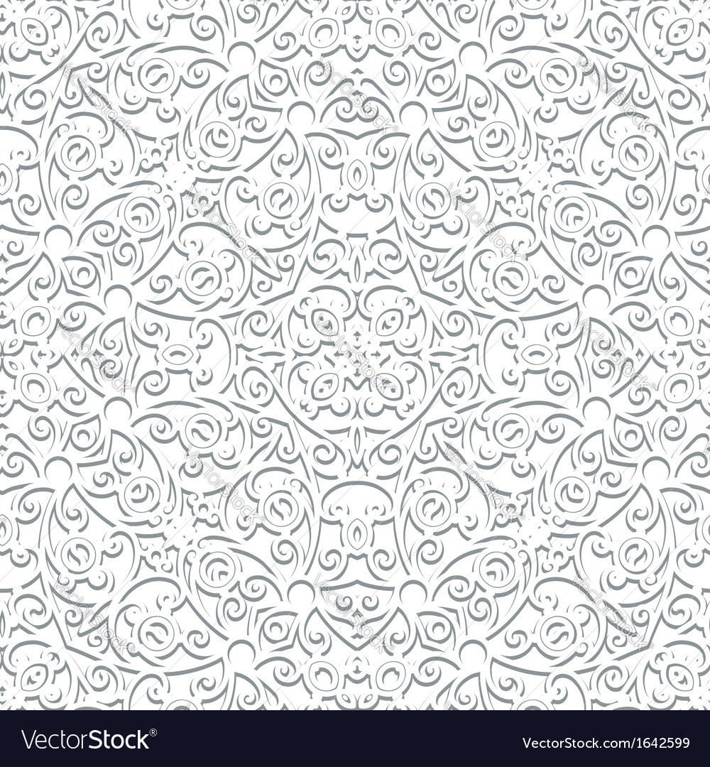 White pattern Royalty Free Vector Image - VectorStock