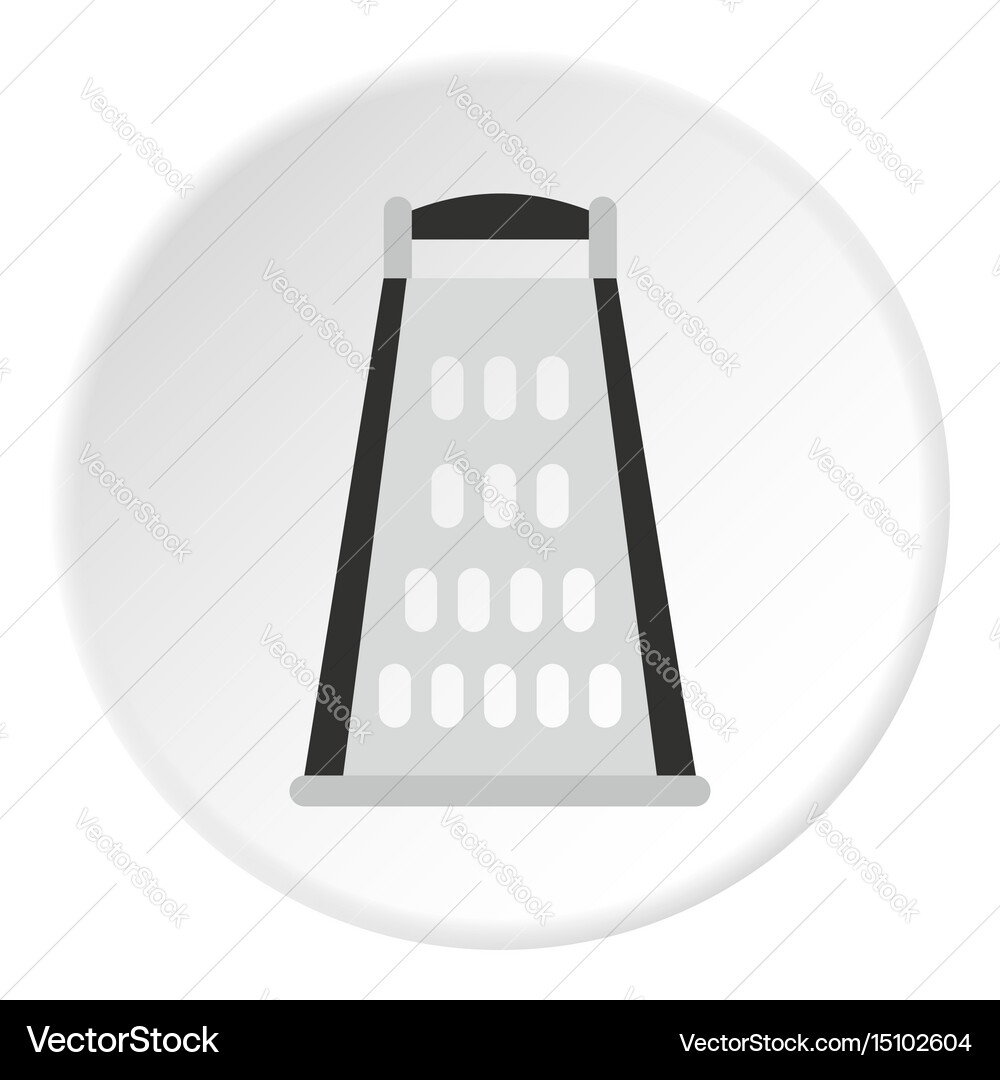 Grater icon flat style Royalty Free Vector Image