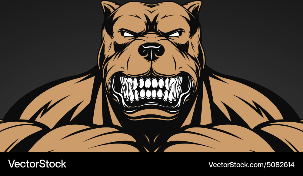 Angry dog Royalty Free Vector Image - VectorStock