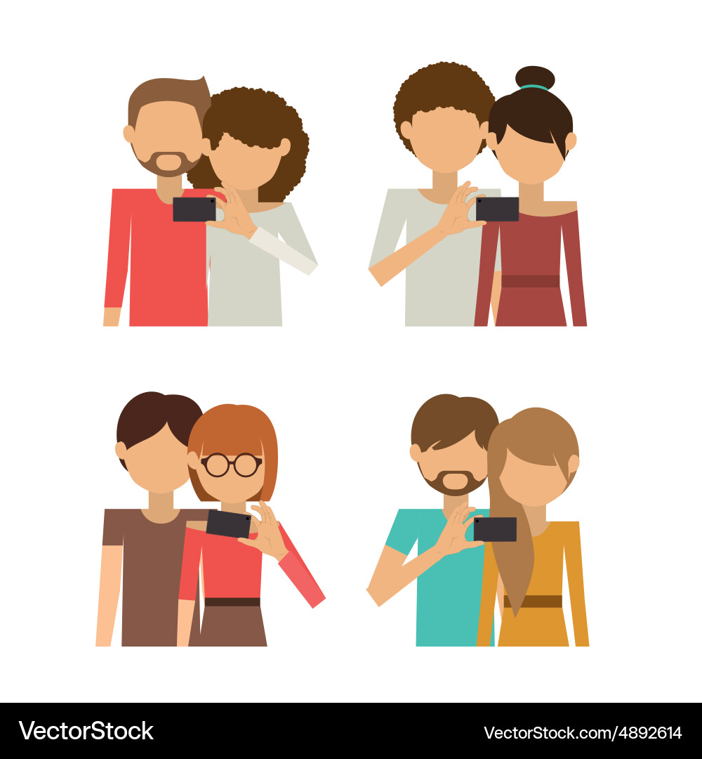 Selfie design Royalty Free Vector Image - VectorStock