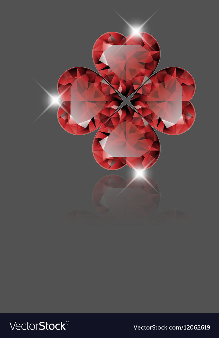 Heart ruby Royalty Free Vector Image - VectorStock