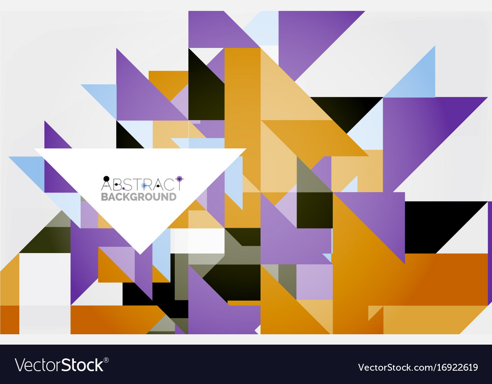 Triangle Pattern Design Background Royalty Free Vector Image