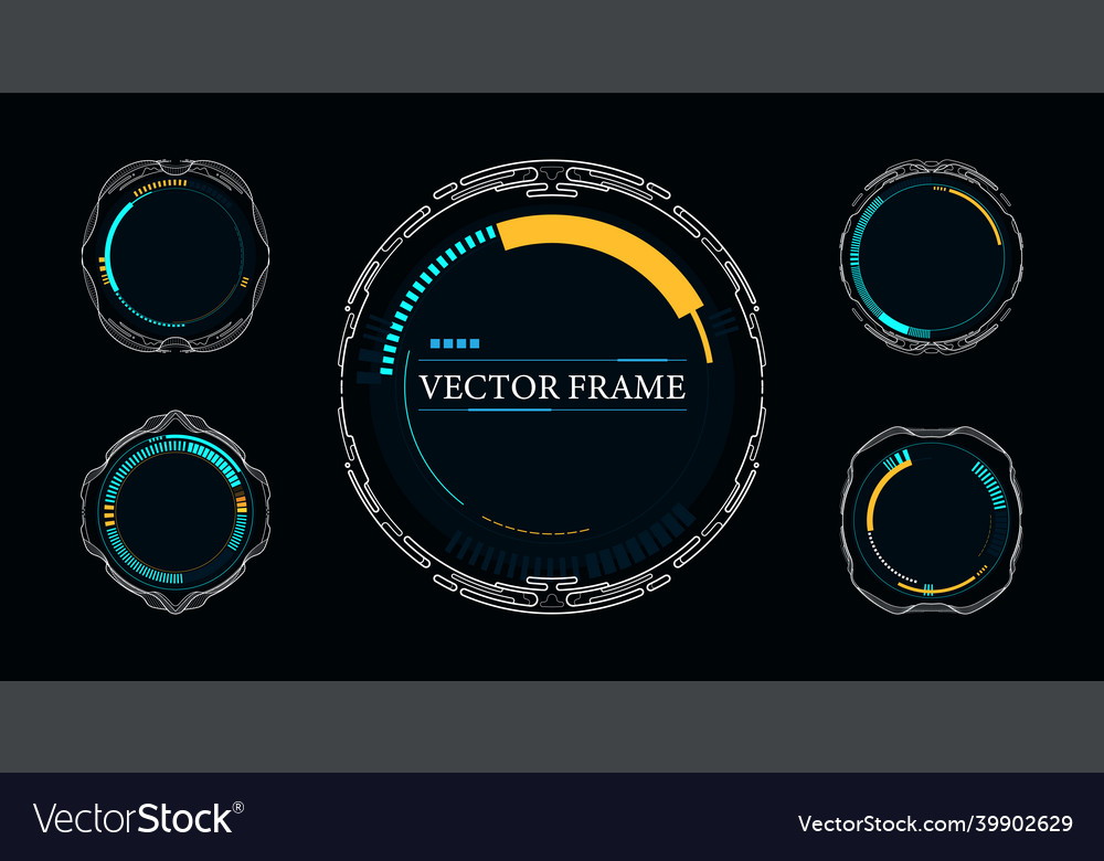 Abstract futuristic interface template Royalty Free Vector