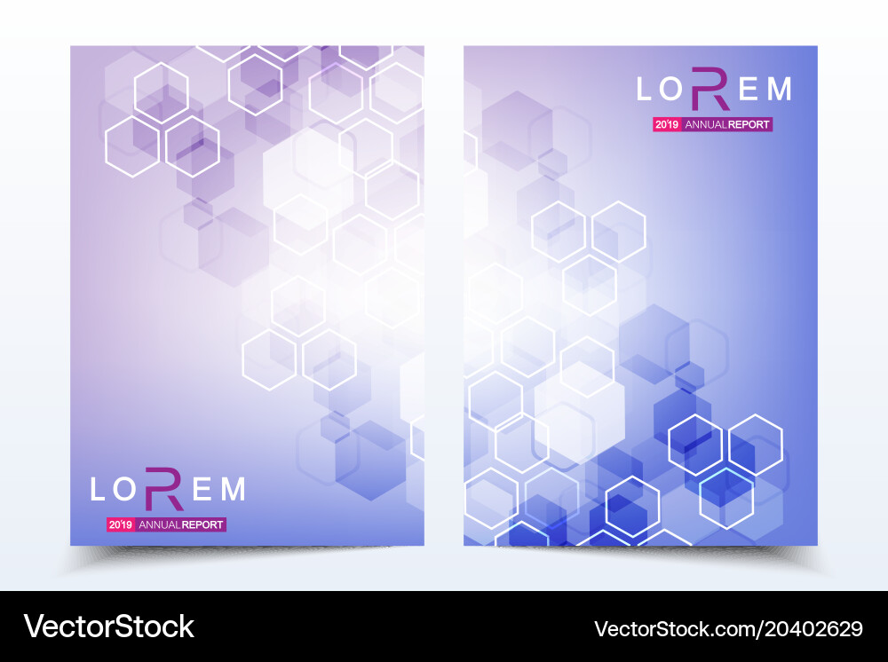 Business templates brochure magazine leaflet Vector Image