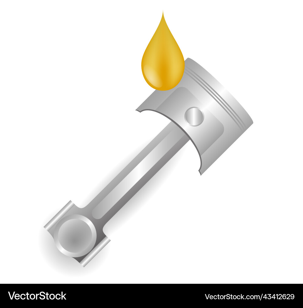 Gear piston car engine part set automobile repair Vector Image