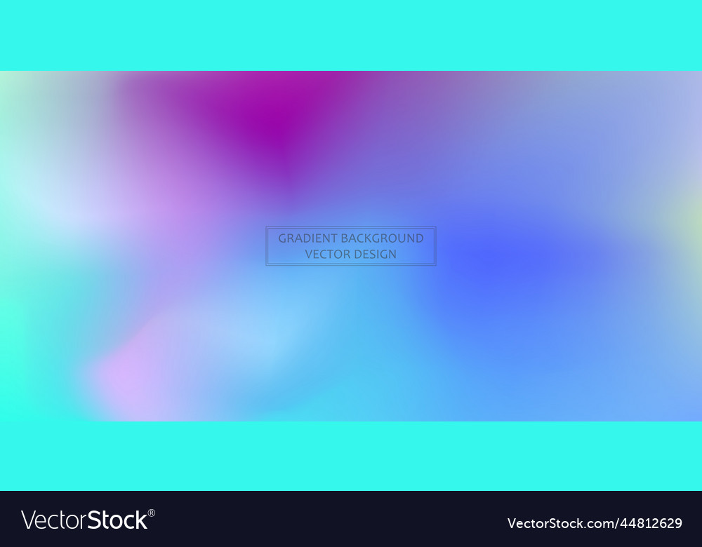 Panoramic web template multicolor gradient Vector Image