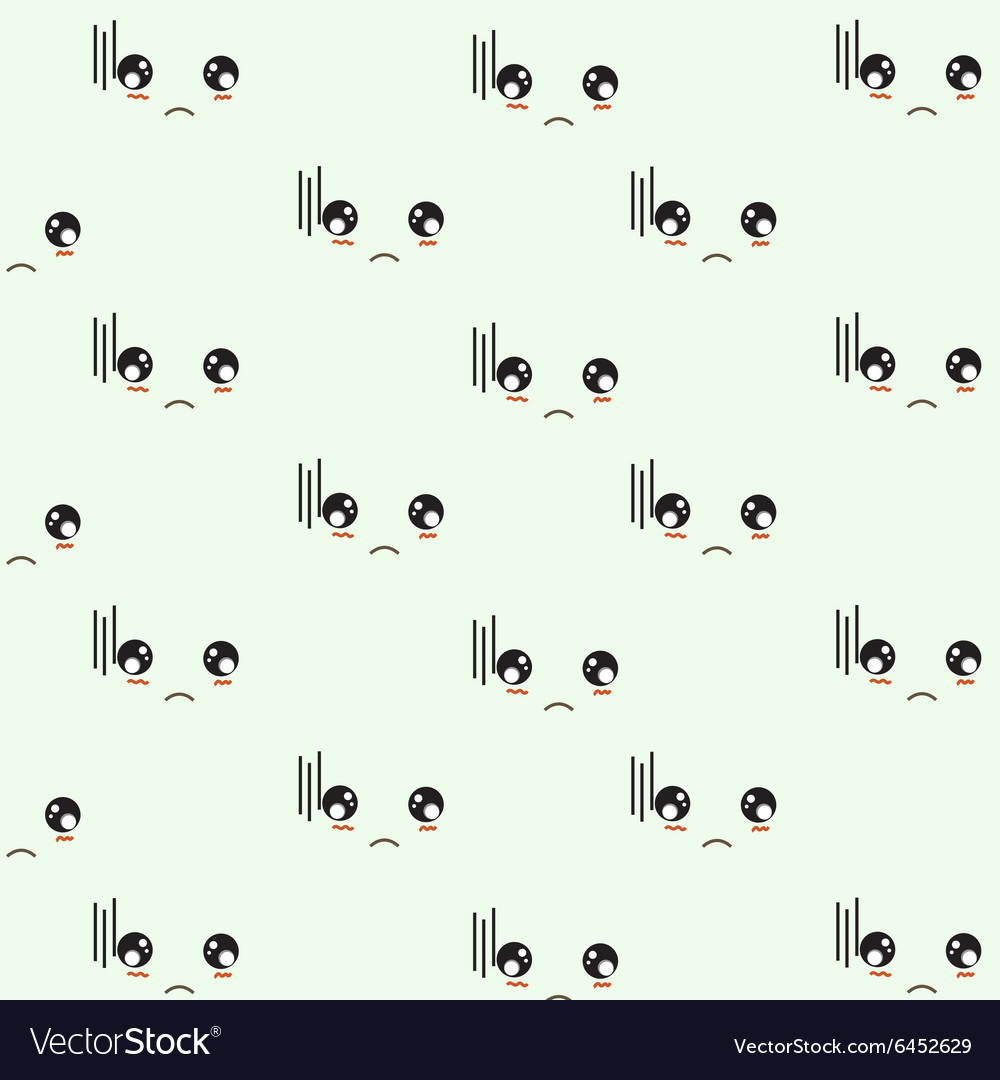 Sad faces pattern Royalty Free Vector Image - VectorStock