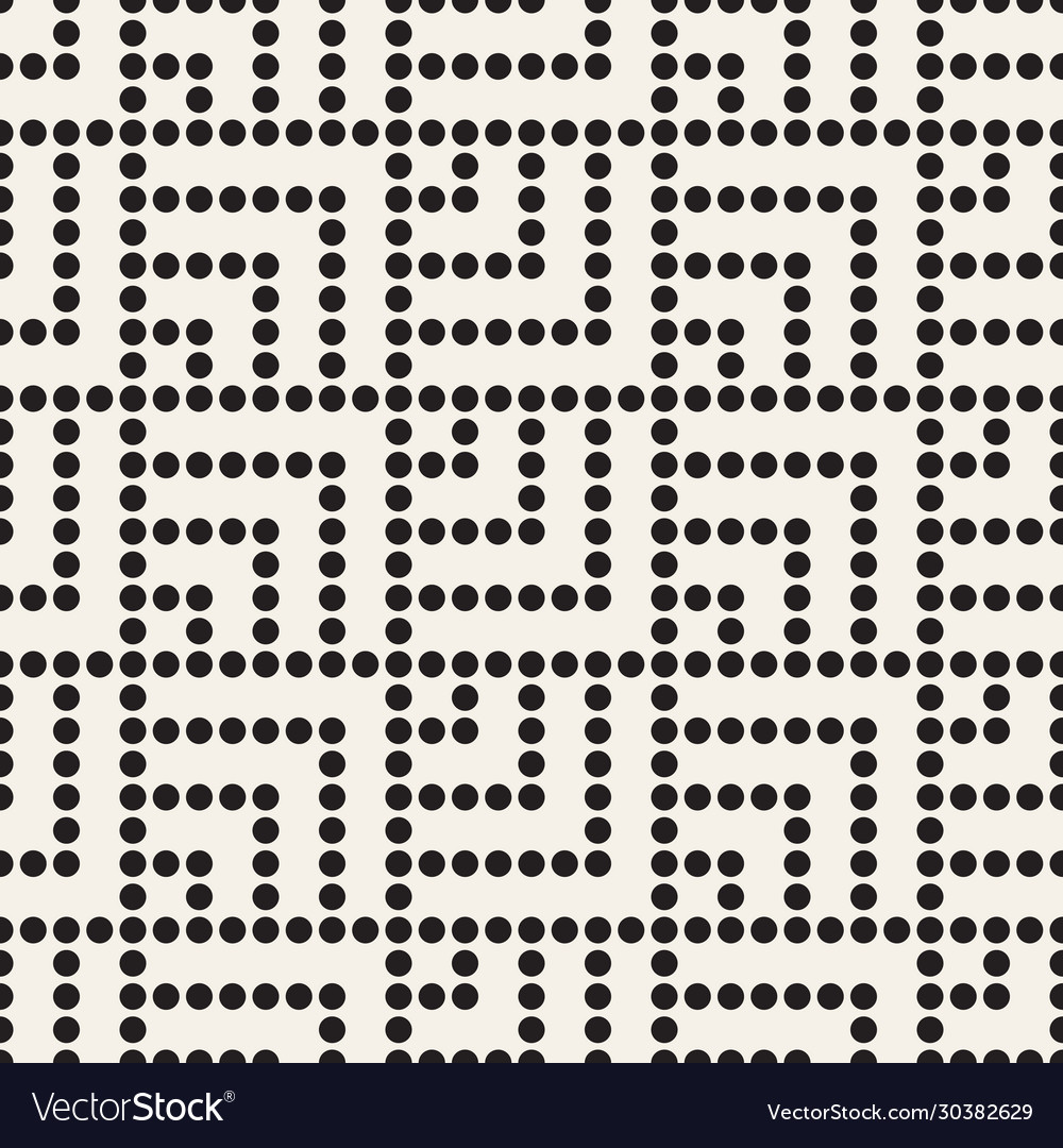 Seamless pattern dotted geometric Royalty Free Vector Image