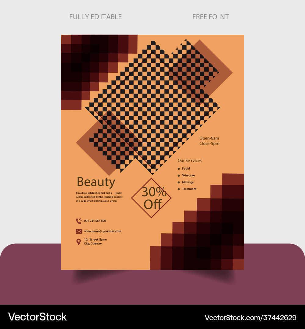Unique poster and flyer design Royalty Free Vector Image