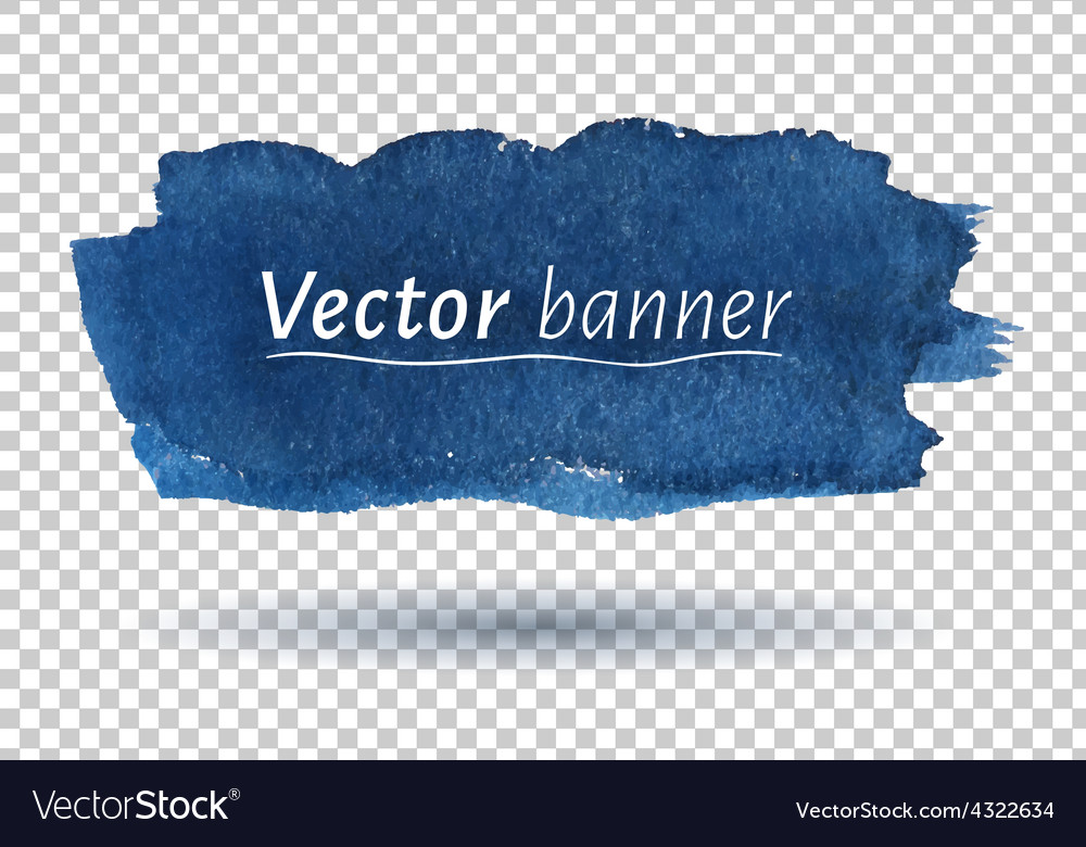 Hand drawn watercolor banner Royalty Free Vector Image