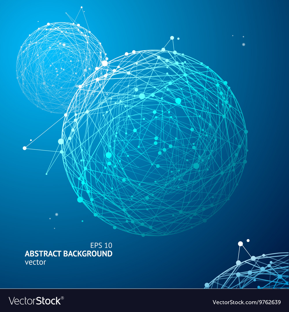 Abstract geometry sphere background Royalty Free Vector