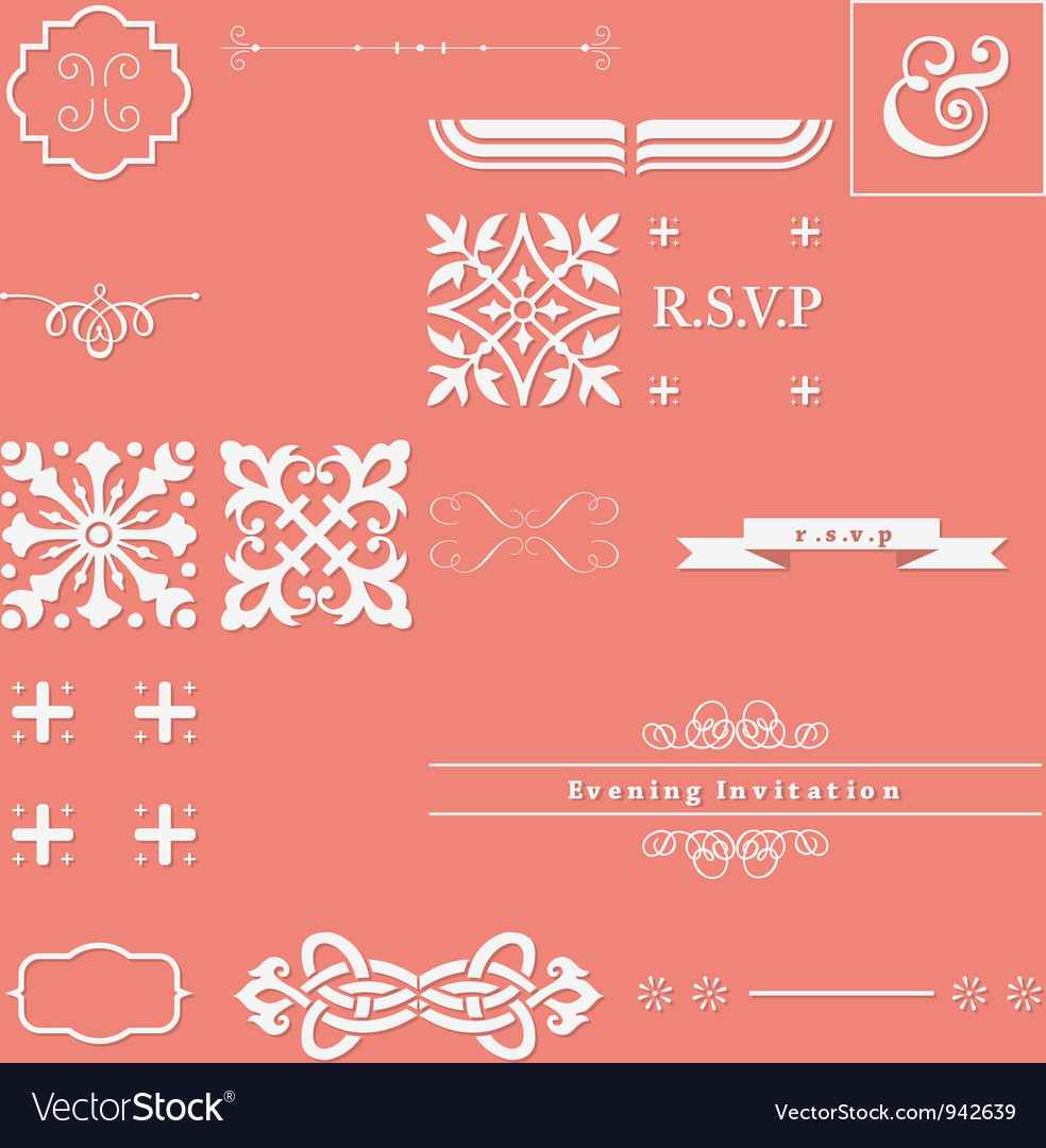 Calligraphy elements Royalty Free Vector Image