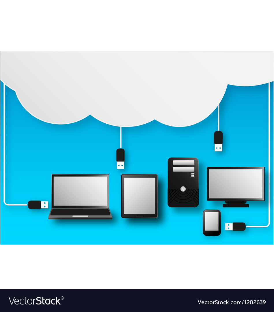 Cloud computing Royalty Free Vector Image - VectorStock