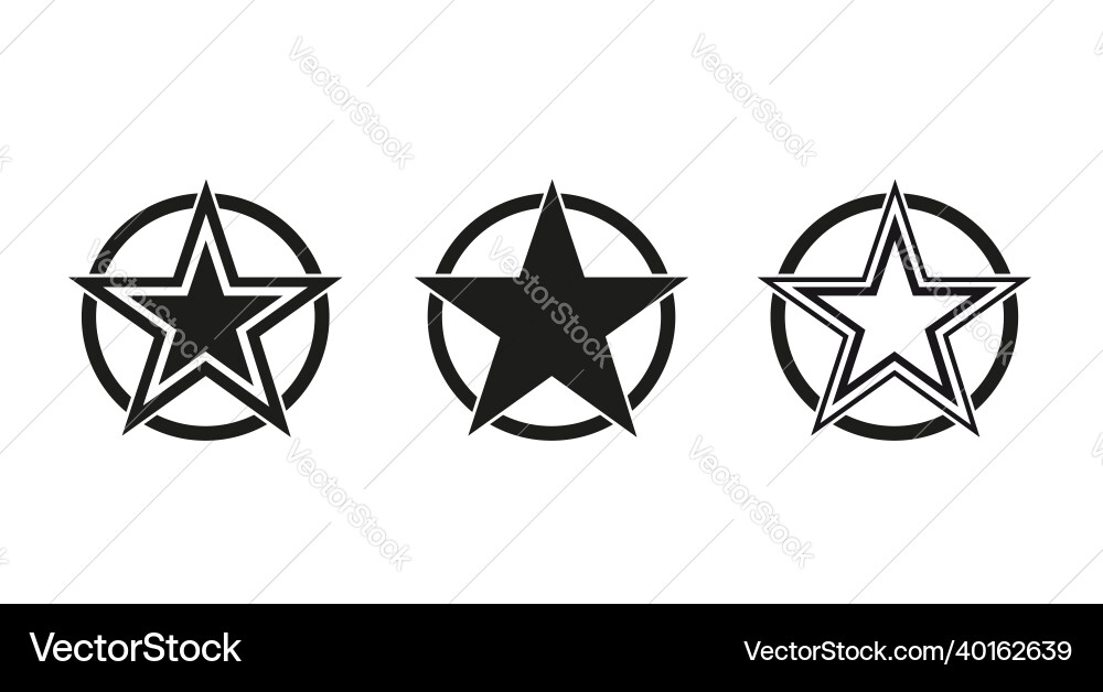 Us military stars insignia Royalty Free Vector Image