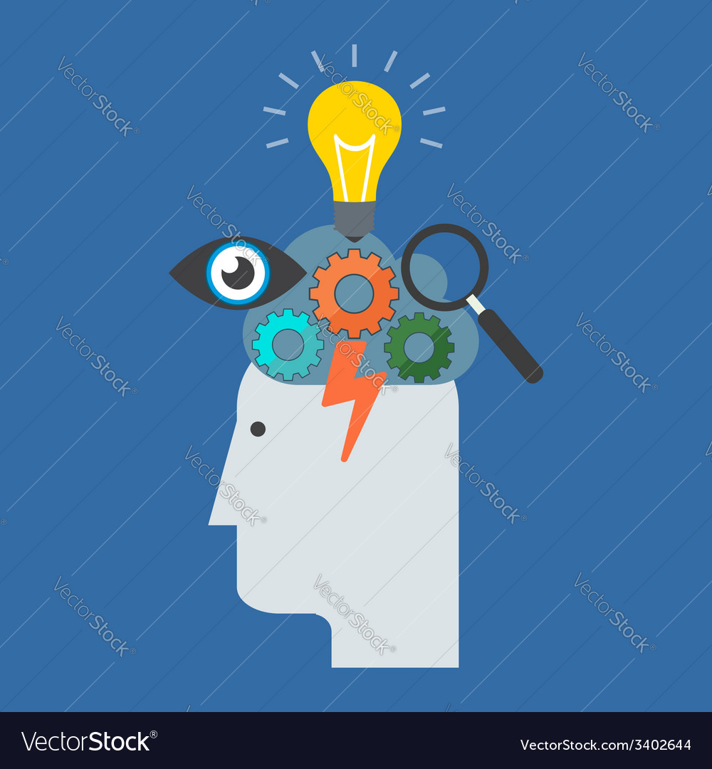 Brainstorming concept flat design stylish isolated Brainstorming concept flat design stylish isolated