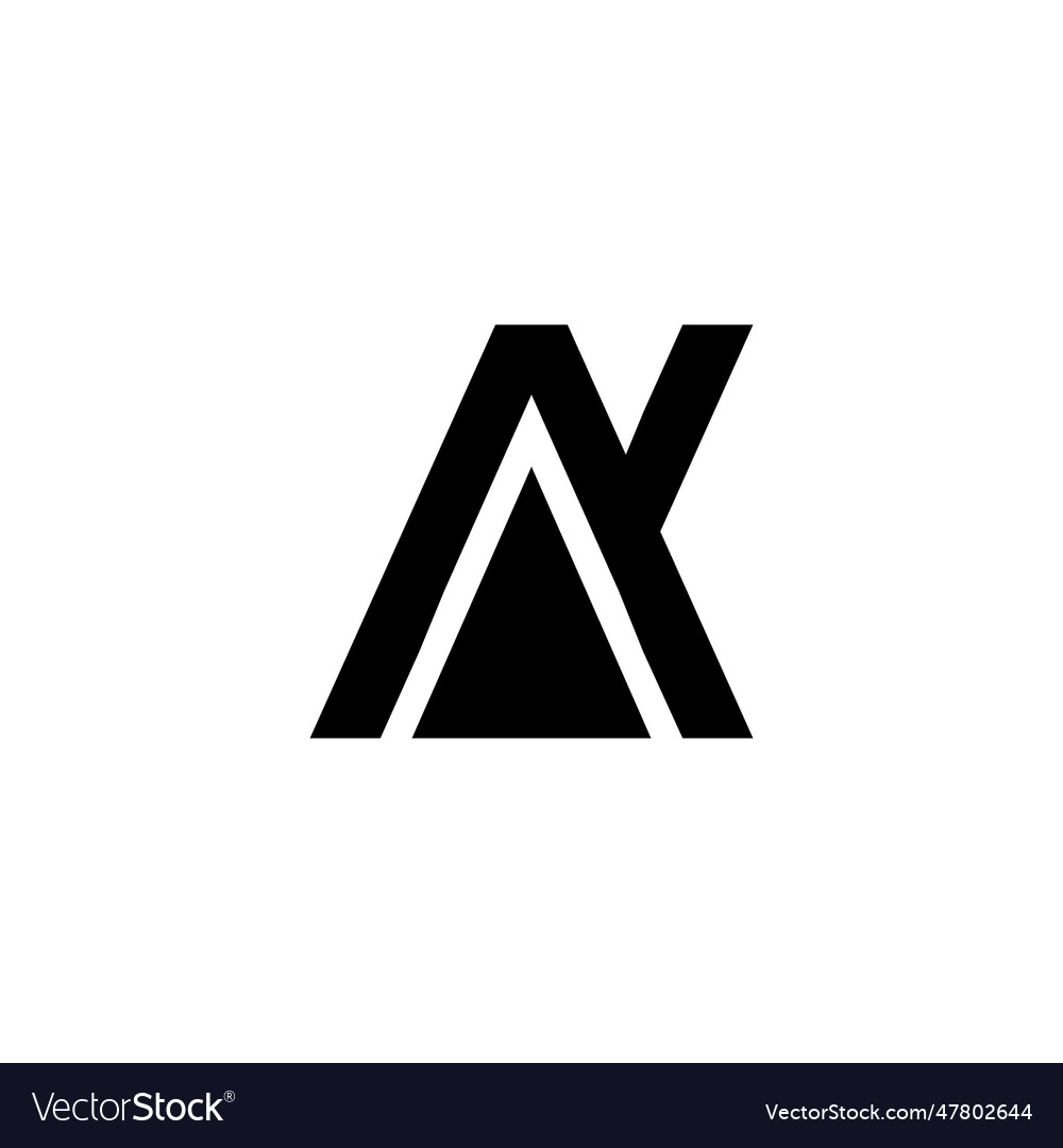 Eps10 initial letters ak or ka logo design Vector Image Eps10 initial letters ak or ka logo design Vector Image