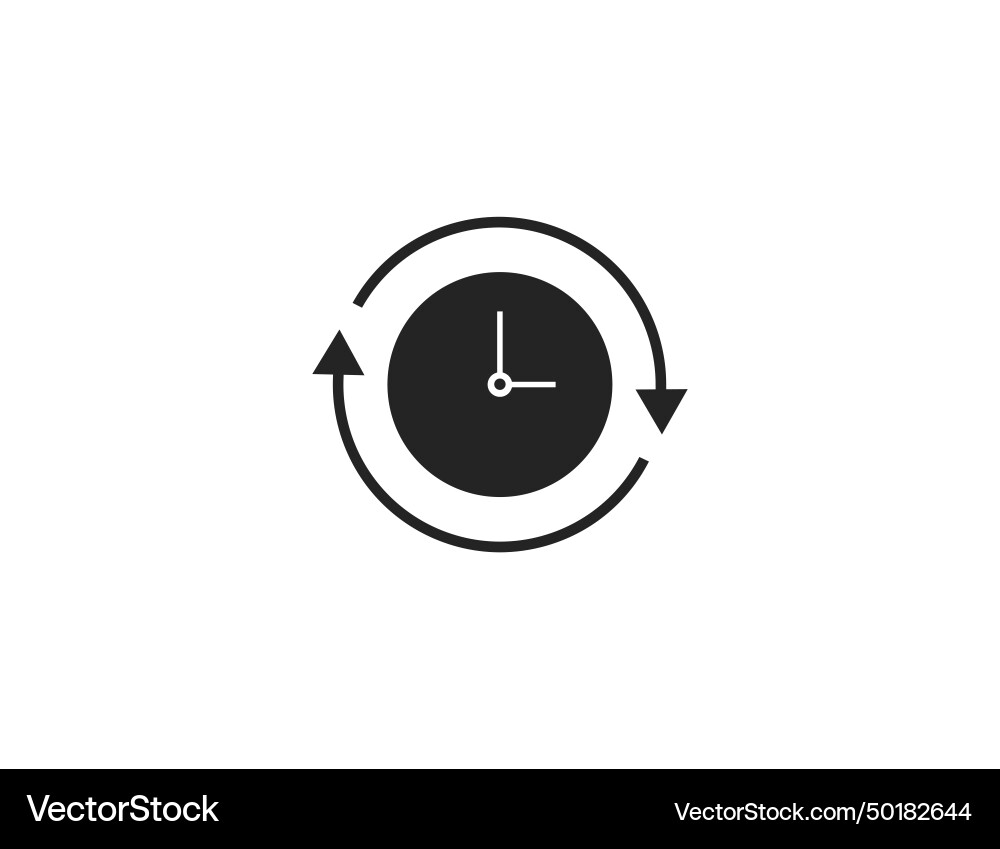 Overtime icon flat Royalty Free Vector Image - VectorStock