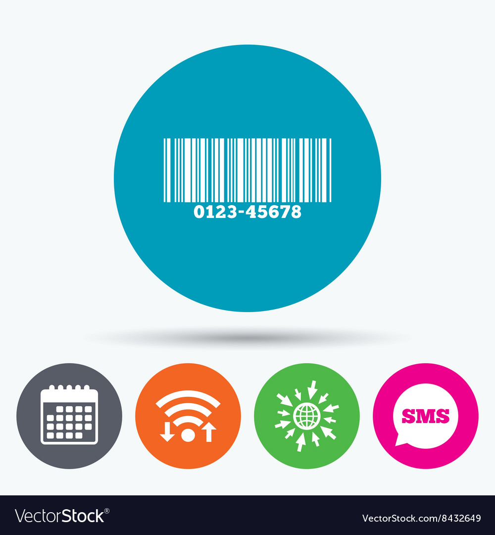 Bar code sign icon Scan code symbol Royalty Free Vector