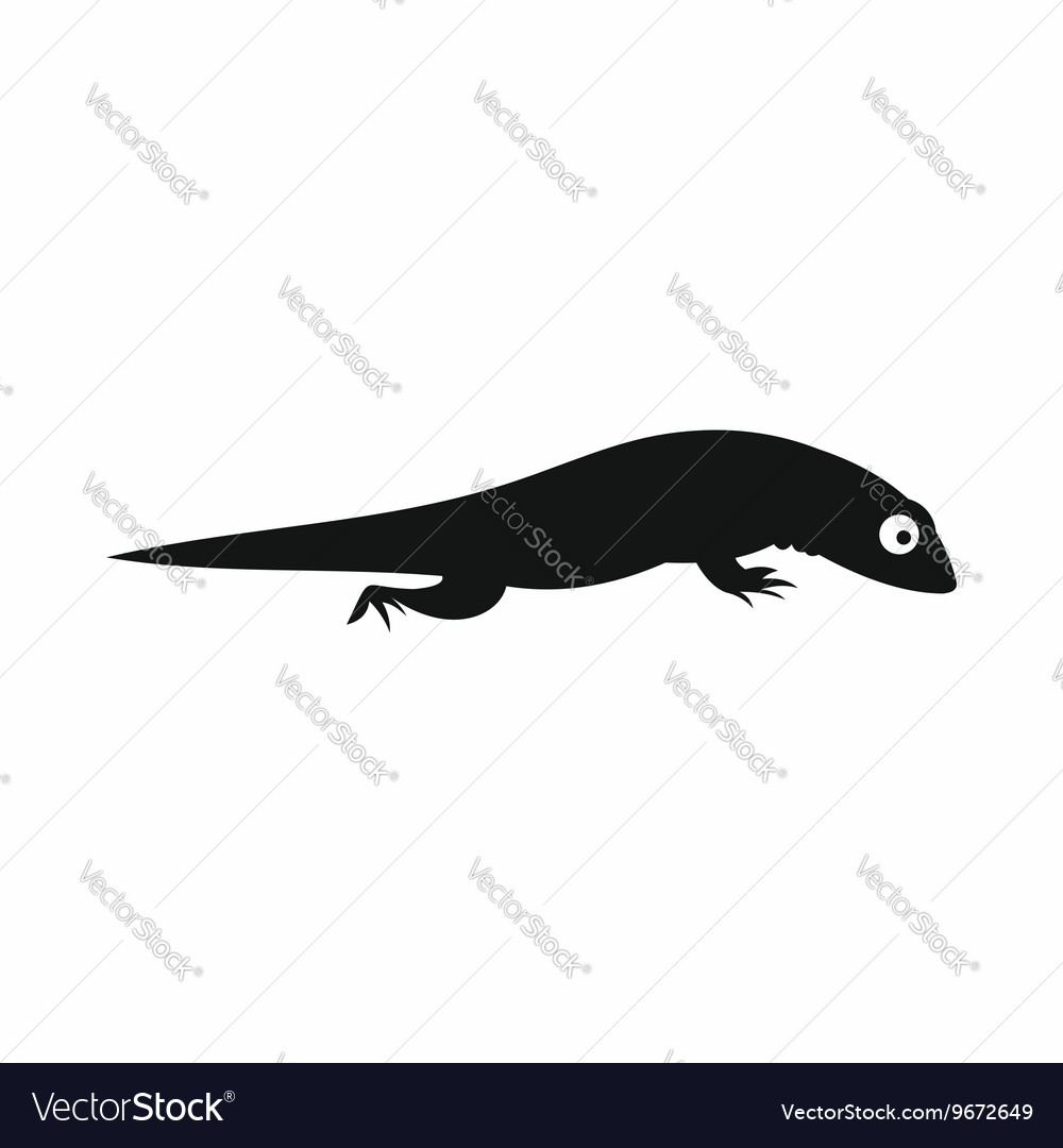 Lizard icon simple style Royalty Free Vector Image