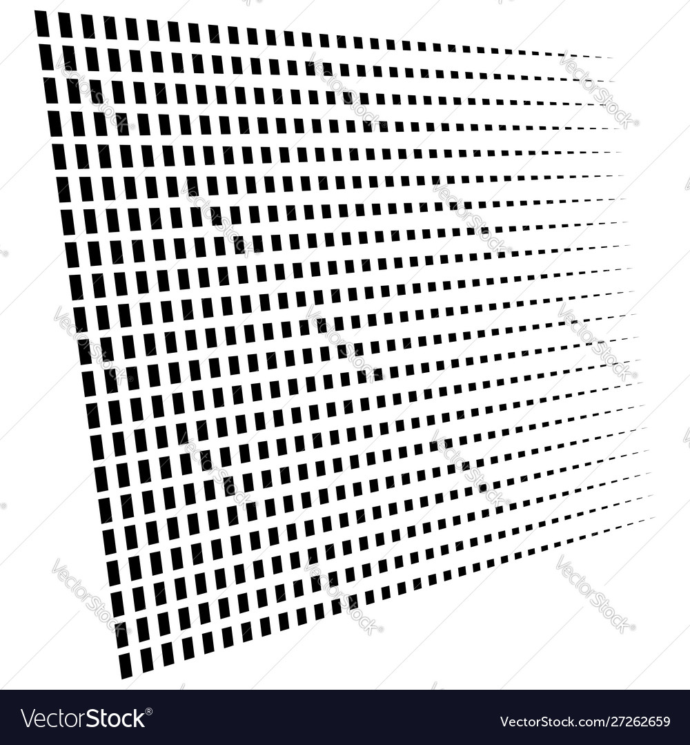 3d segmented dashed lines geometric pattern Vector Image