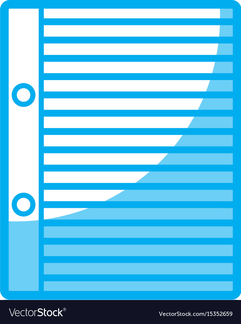 Notebook paper page icon Royalty Free Vector Image