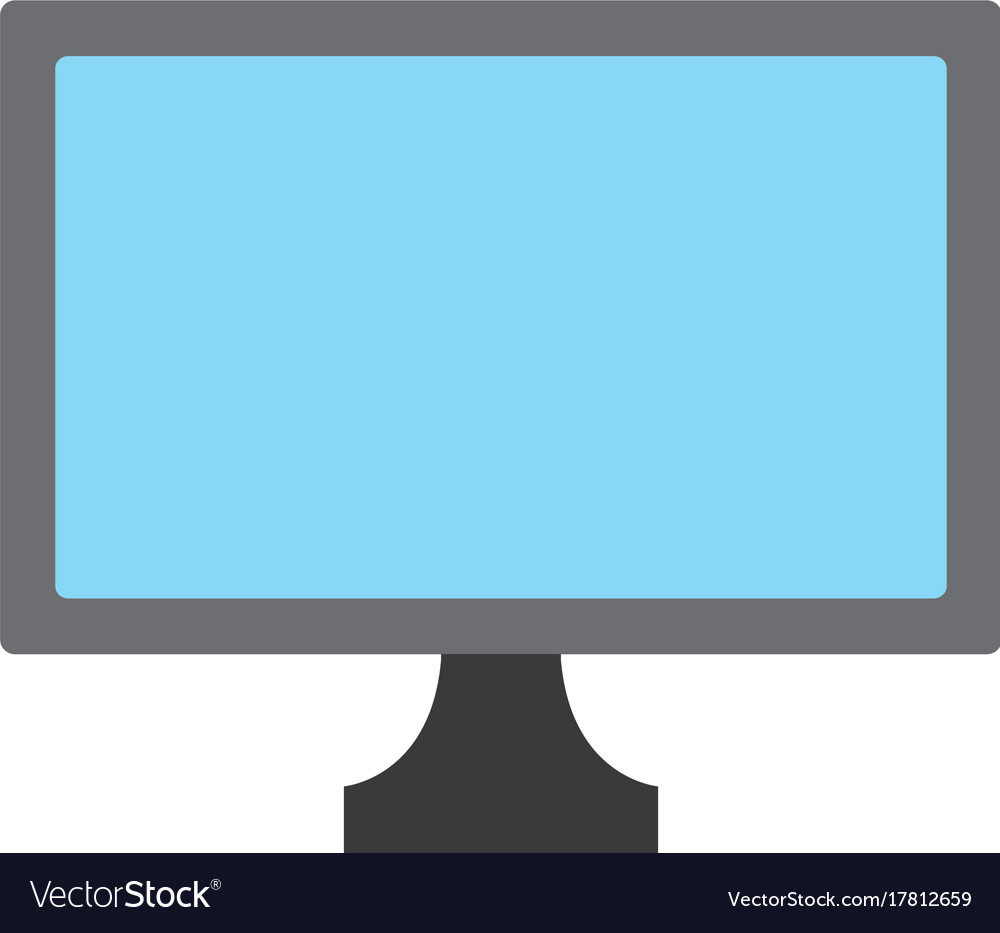 Pc screen monitor Royalty Free Vector Image - VectorStock
