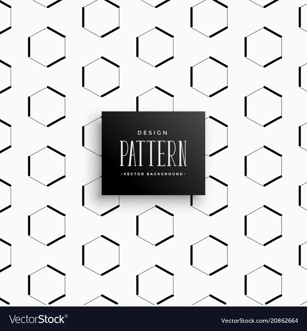 Geometric hexagonal style pattern background Vector Image