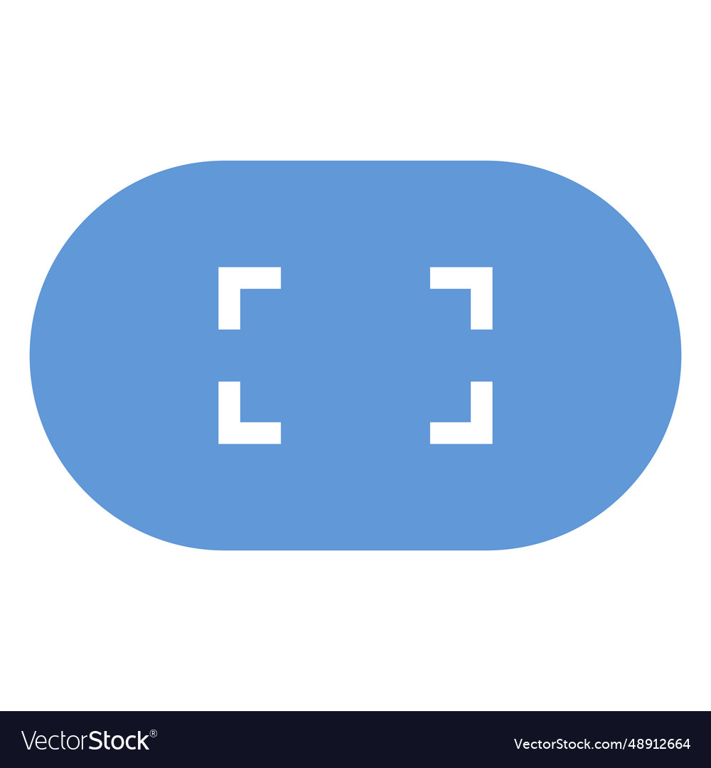 Maximize Window Button Flat Icon Royalty Free Vector Image 