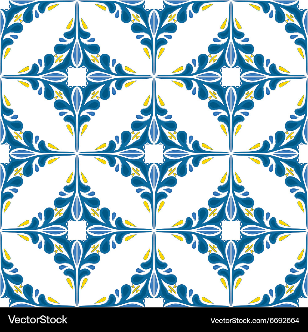 Portuguese tiles Royalty Free Vector Image - VectorStock