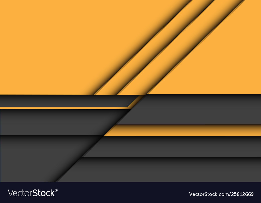 Abstract yellow grey 3d overlap design modern Vector Image Abstract yellow grey 3d overlap design modern Vector Image