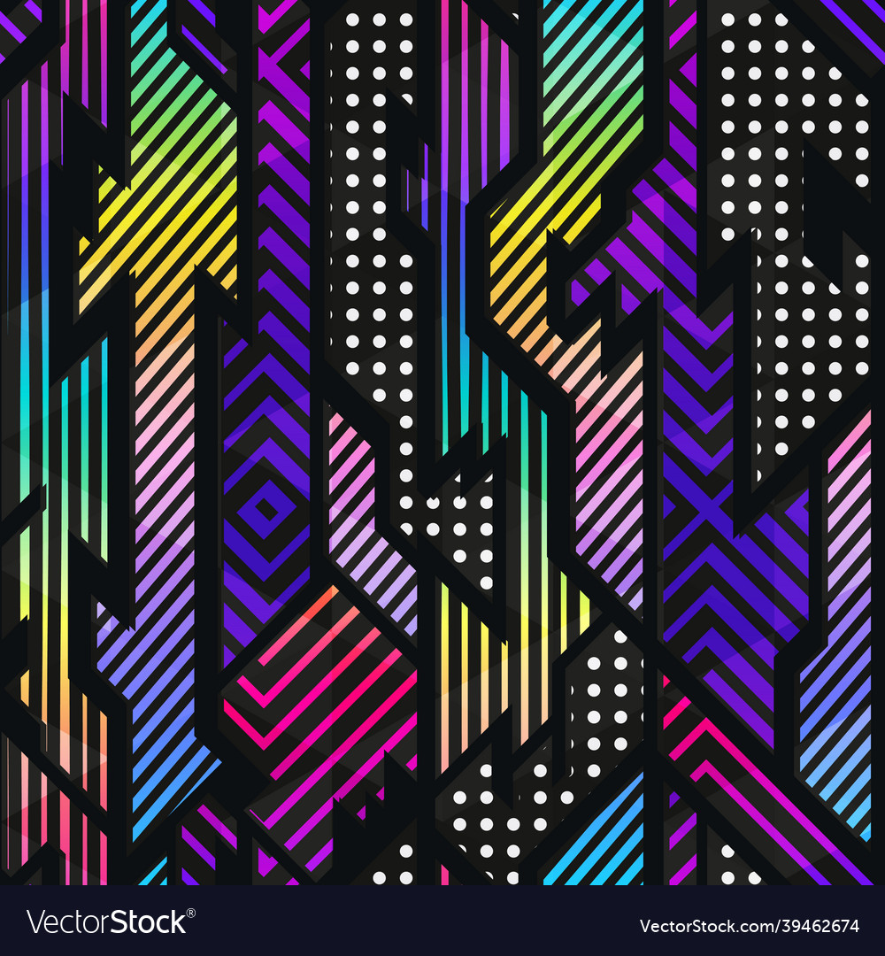 Bright abstract seamless pattern Royalty Free Vector Image