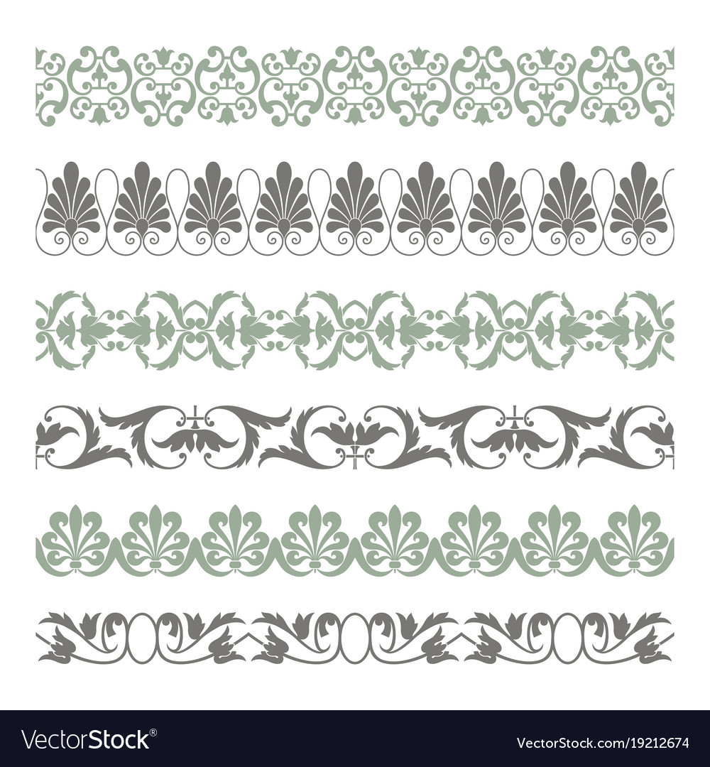 Seamless borders Royalty Free Vector Image - VectorStock