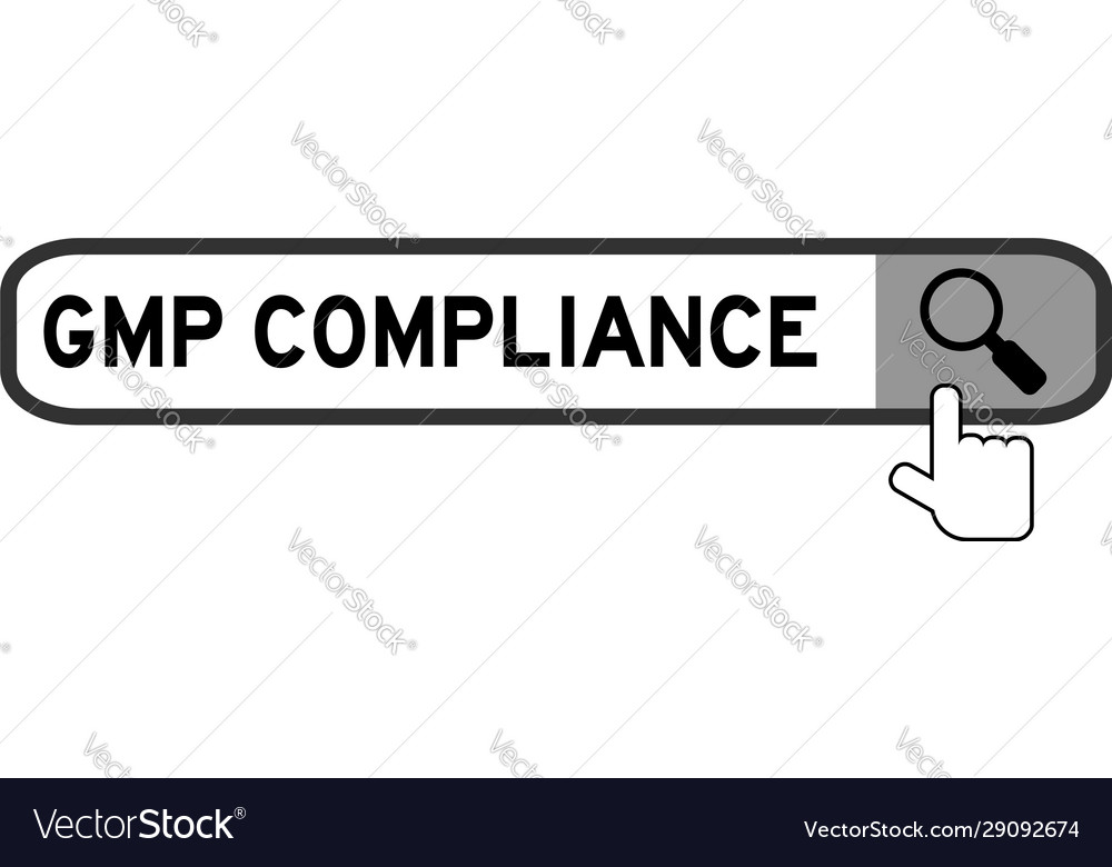 Search box with word gmp abbreviation good Vector Image