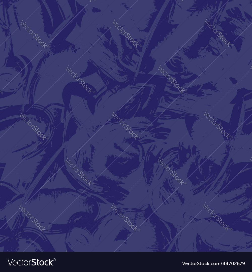 Floral brush strokes seamless pattern design Vector Image