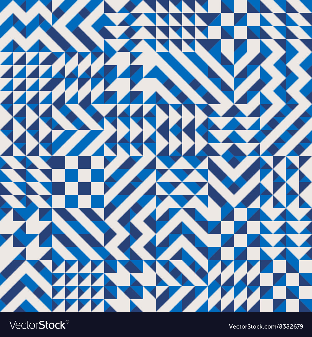 Seamless irregular geometric blocks pattern Vector Image