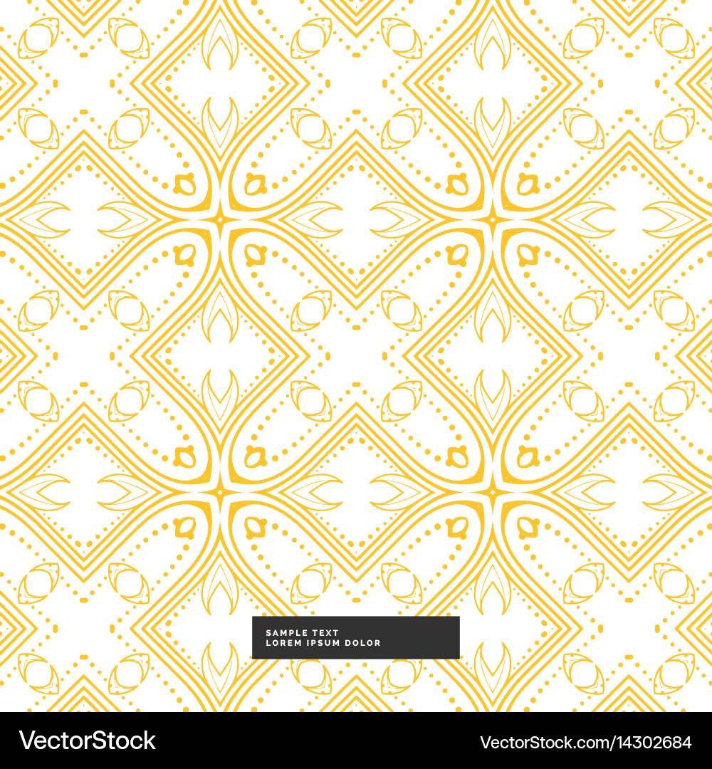 Abstract yellow pattern background Royalty Free Vector Image
