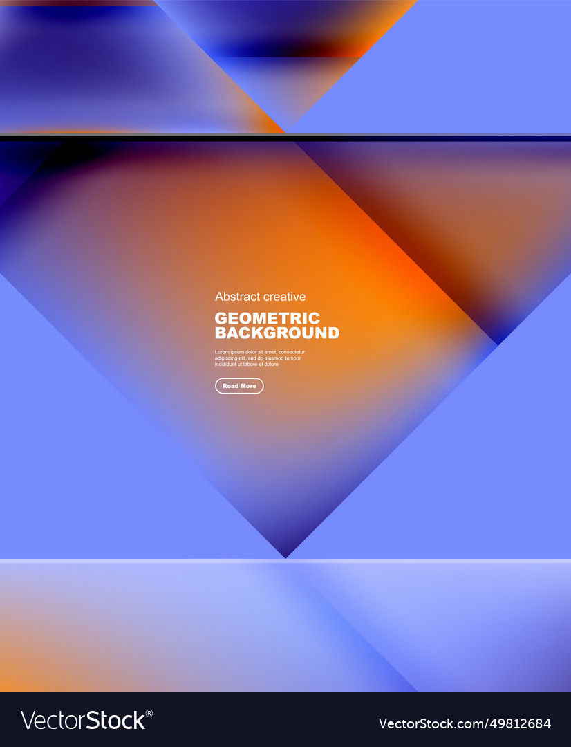 Gradient triangles abstract background Royalty Free Vector