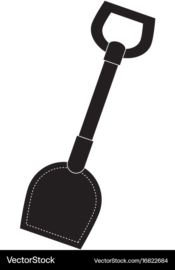 Shovel tool isolated icon Royalty Free Vector Image