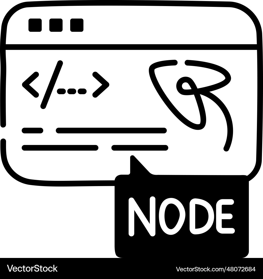 Web coding Royalty Free Vector Image - VectorStock