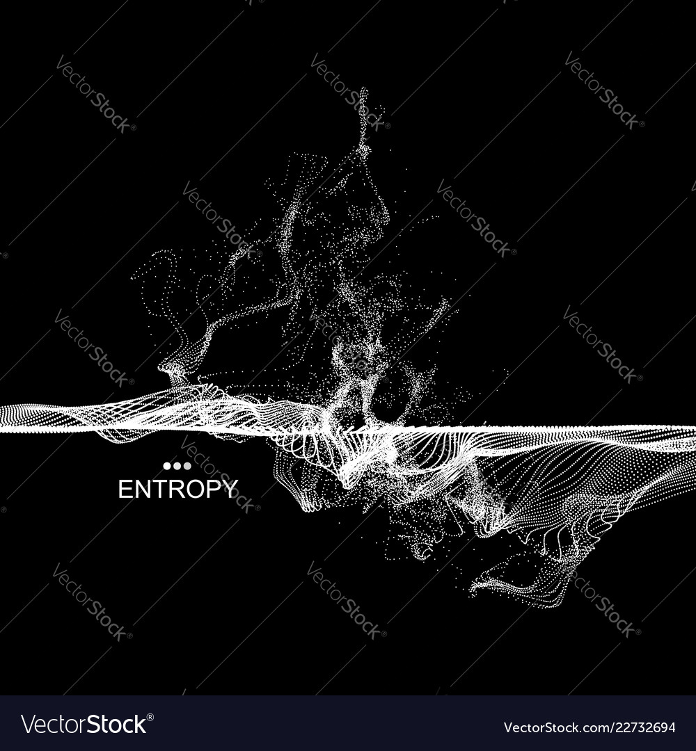 Array with dynamic emitted particles water splash Vector Image